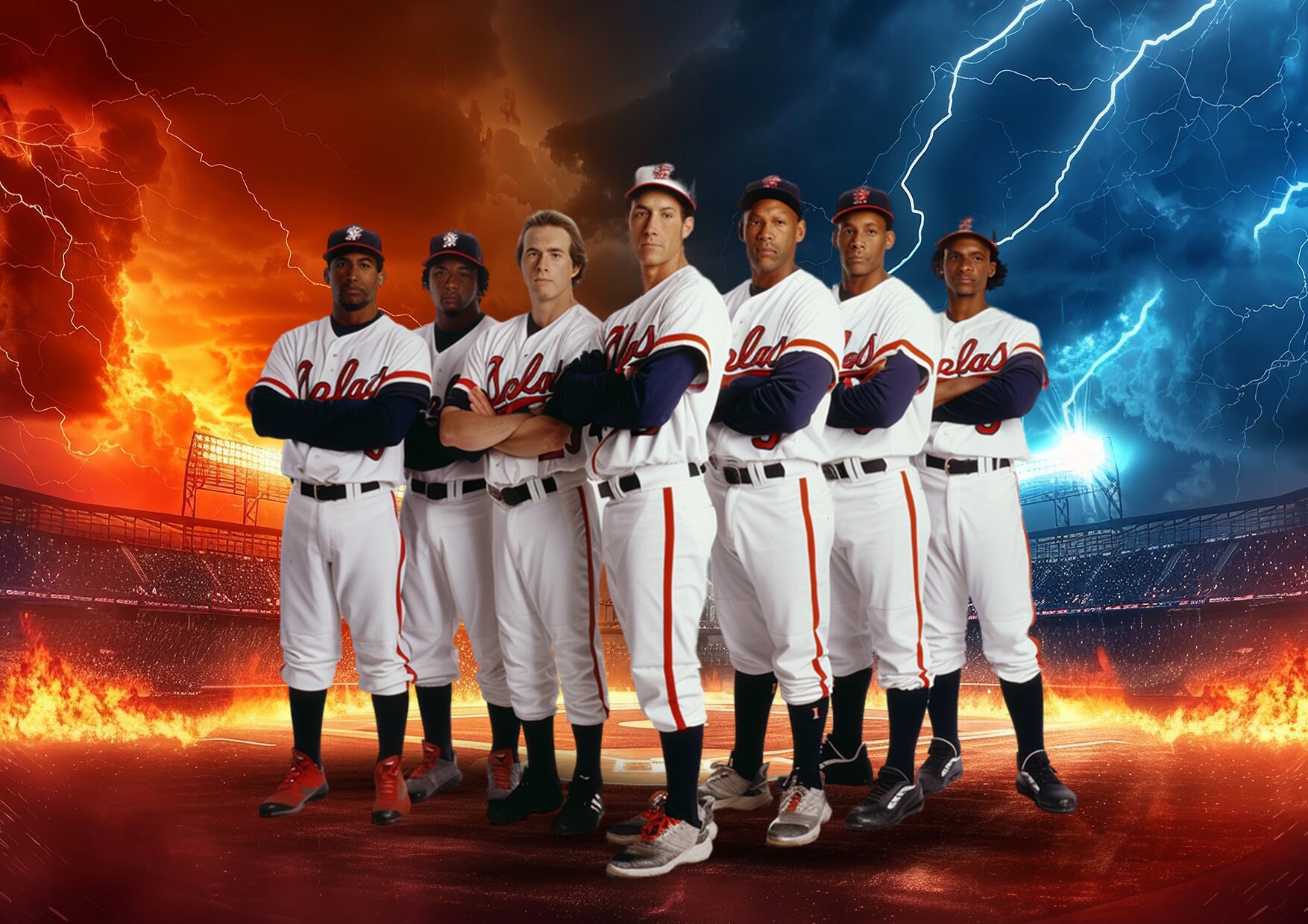 100 Lightning Baseball Stadium Photo Overlays: Photoshop Backdrops (digital Download) - Etsy