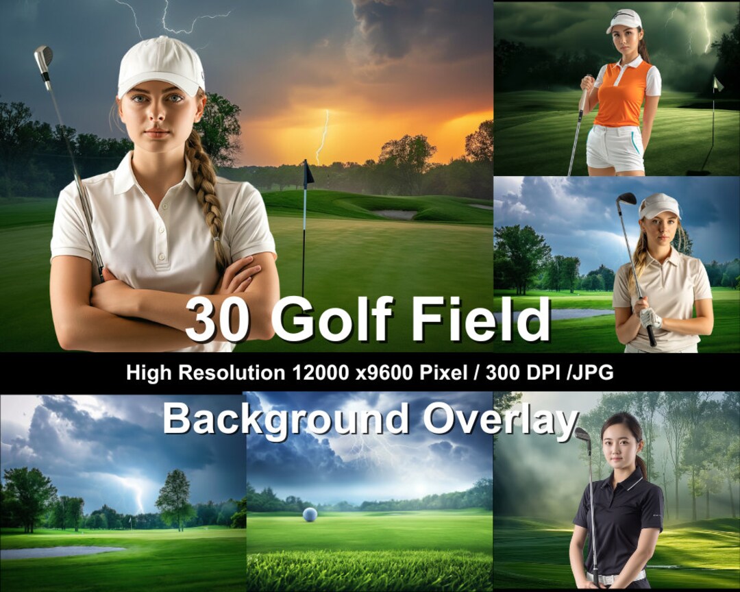 30 Golf Field Themed Images for Sports Photo Backgrounds, Featuring ...