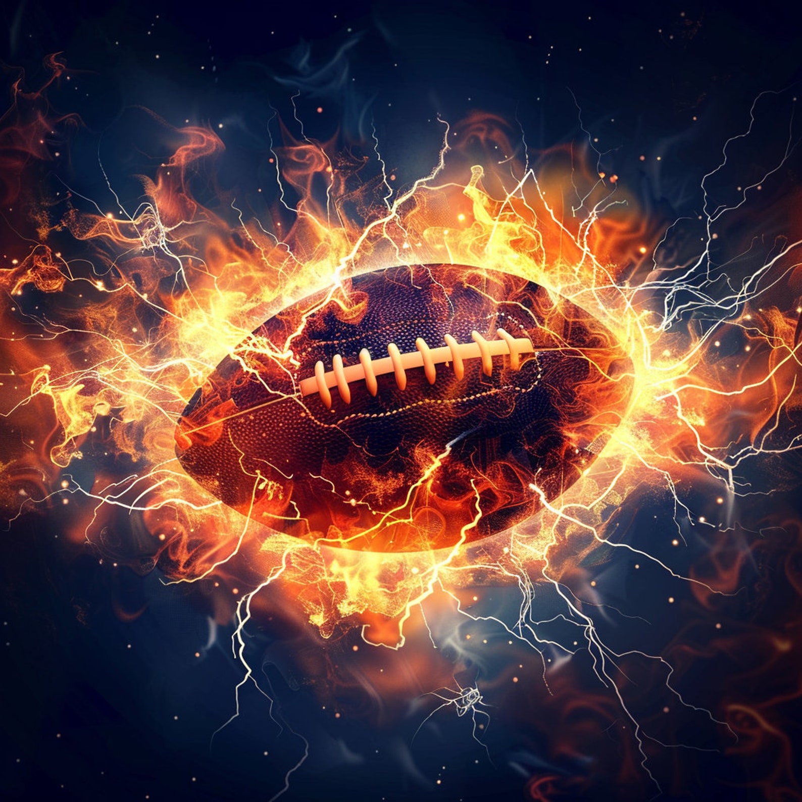 100 Lightning American Football-themed Images for Sports Photo ...