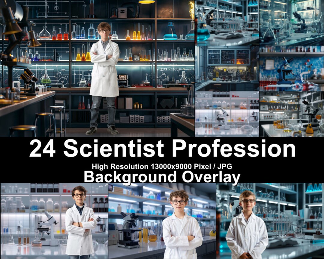 24 Scientist Laboratory Photo Backgrounds | Digital Backdrops for ...