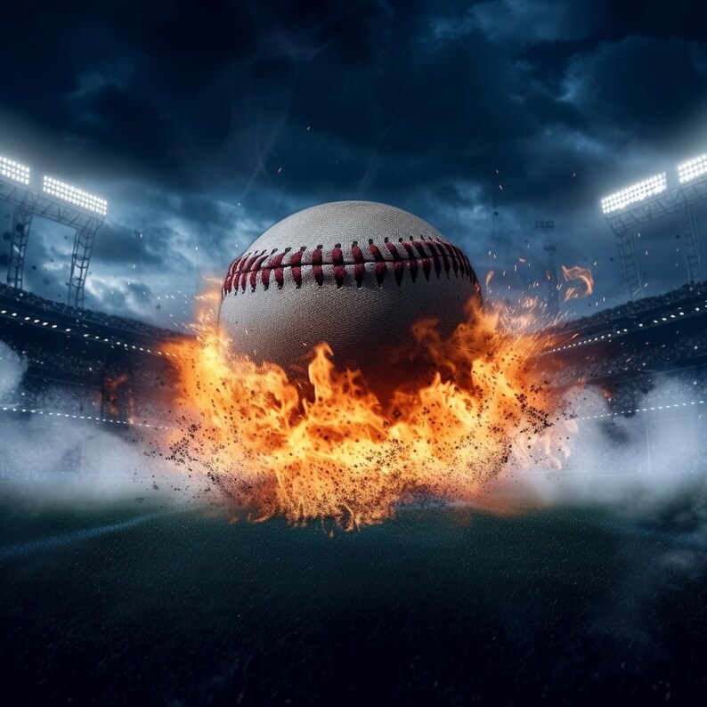 120 Baseball Digital Backdrops: Fog & Smoke Sports Backgrounds ...