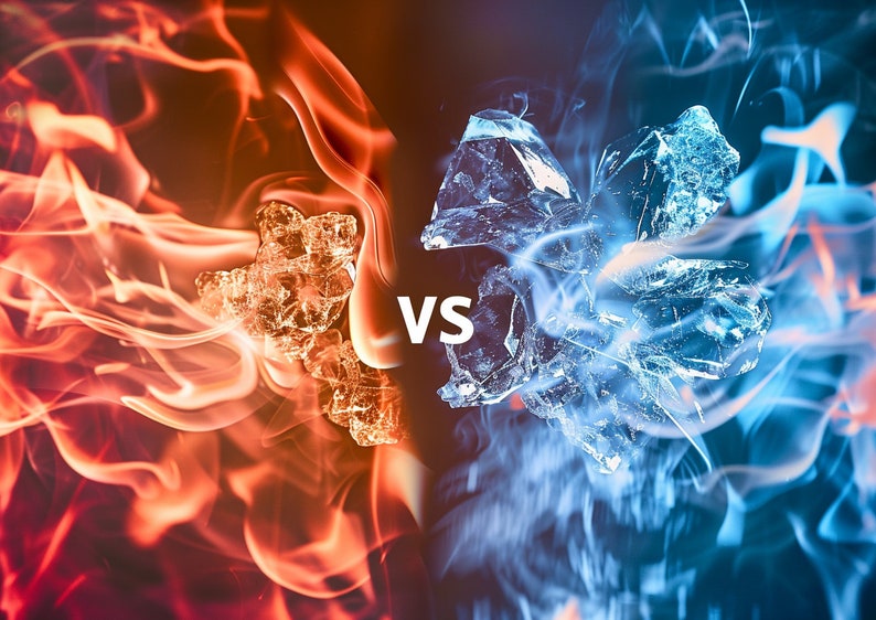 Fire and Ice Digital Background: Sports Posters & Overlays (300 Images ...