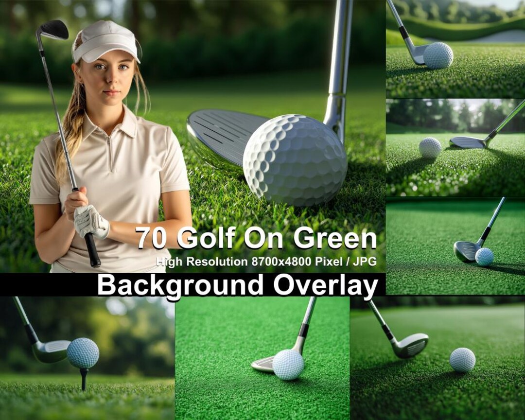 70 Golf on Green-themed Images for Sports Photo Backgrounds | Digital ...