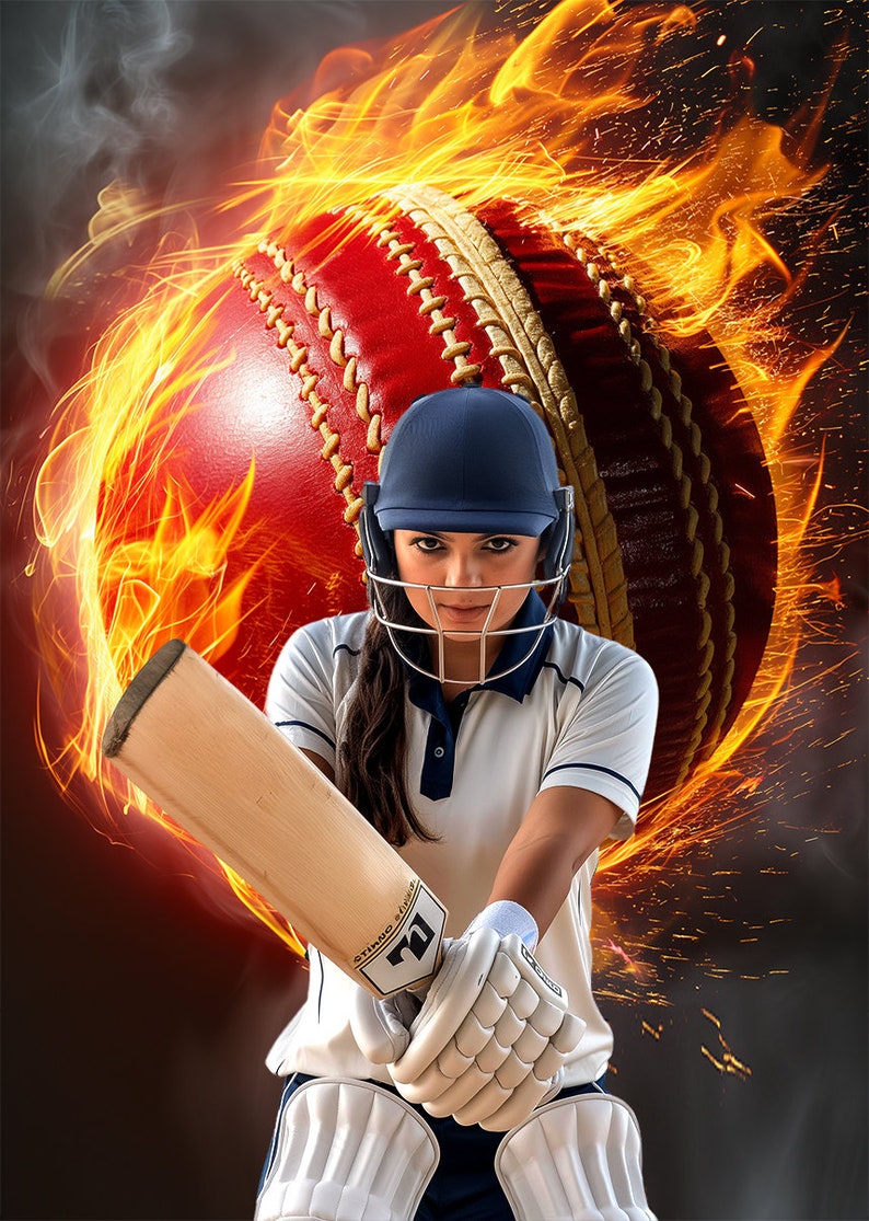 50 Cricket Fire-themed Images for Sports Photo Backgrounds, Featuring ...