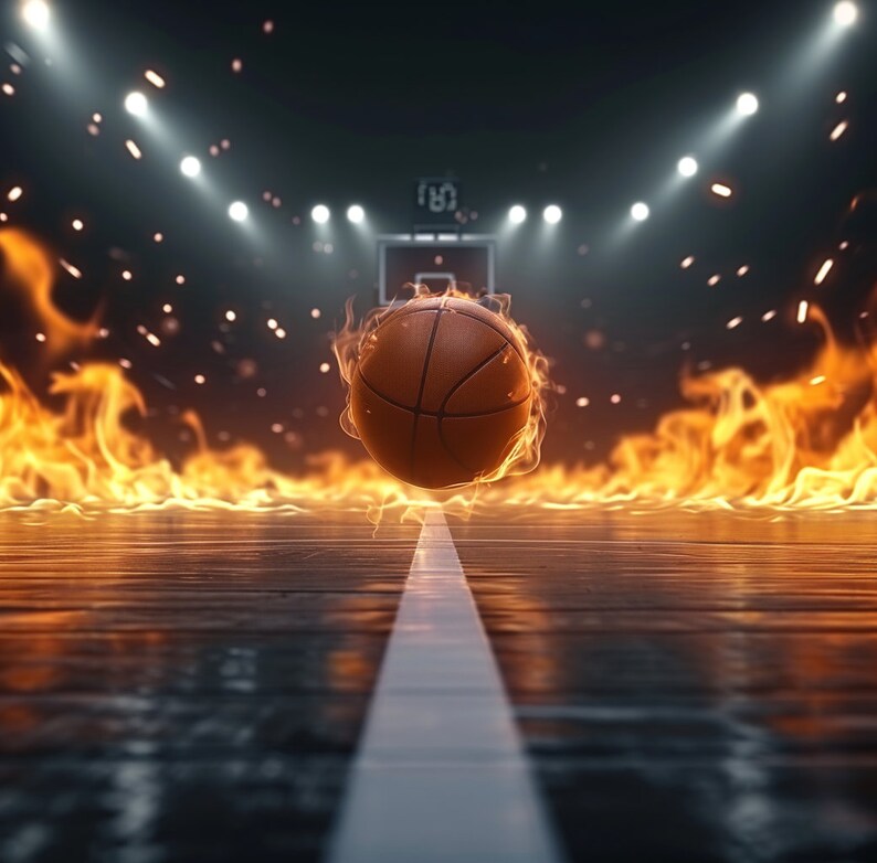 Basketball Photo Backgrounds: Sports Photography Overlays (digital ...