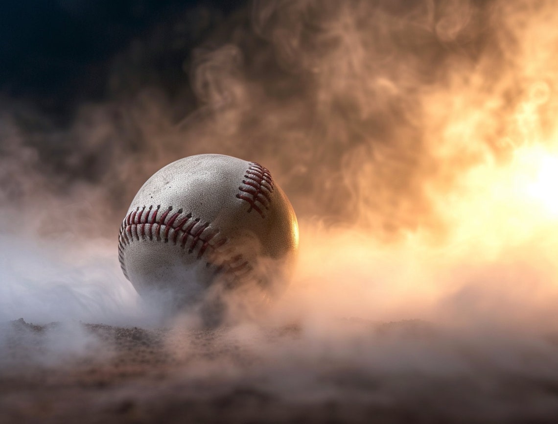 100 Baseball With Smoke-themed Images for Sports Photo Backgrounds ...
