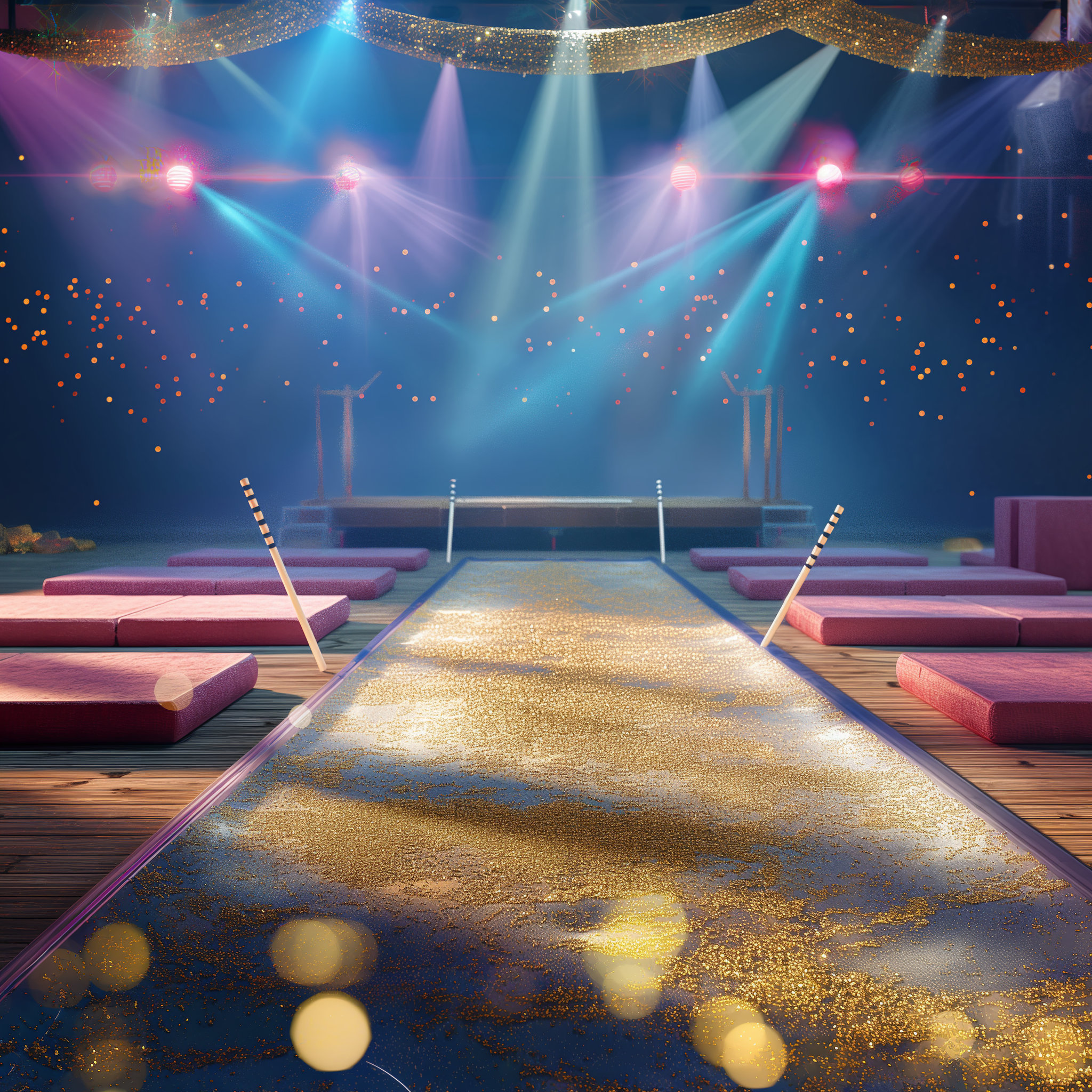 Gymnastics Stadium Photo Backgrounds: Sports Digital Backdrops (40 ...