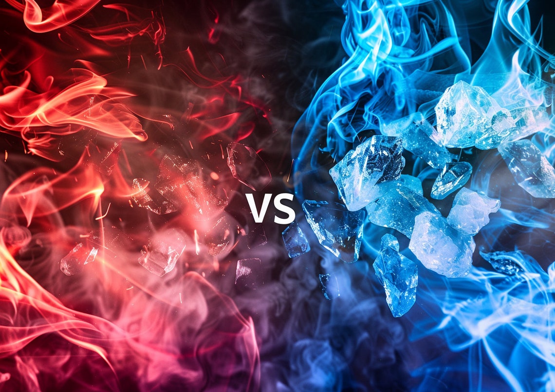 Fire and Ice Digital Background: Sports Posters & Overlays (300 Images ...