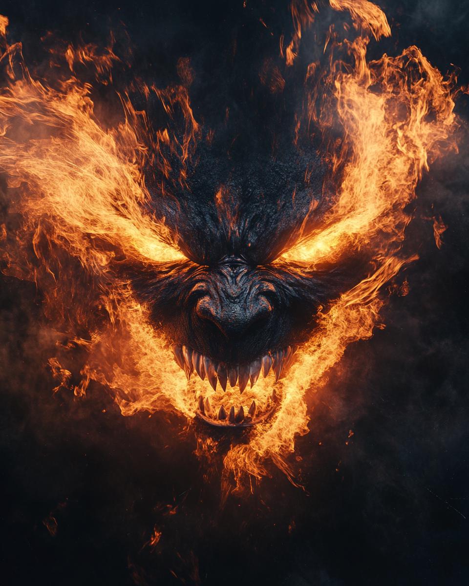 Fiery Animal Rage Poster Set: Sports Motivation Art (digital Download ...