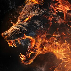 50 Werewolves Fire Themed Images for Sports Photo Backgrounds ...