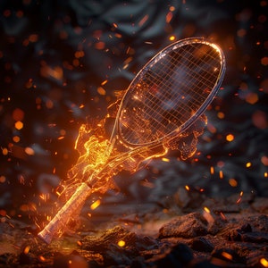 100 Fire Tennis-themed Images for Sports Photo Backgrounds, Featuring ...