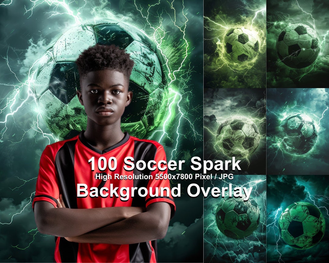 Soccer Spark Digital Backgrounds: 100 Themed Images (digital Download ...