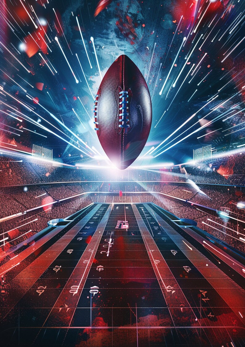 American Football Motion Backgrounds: 100 Photoshop Overlays (digital ...