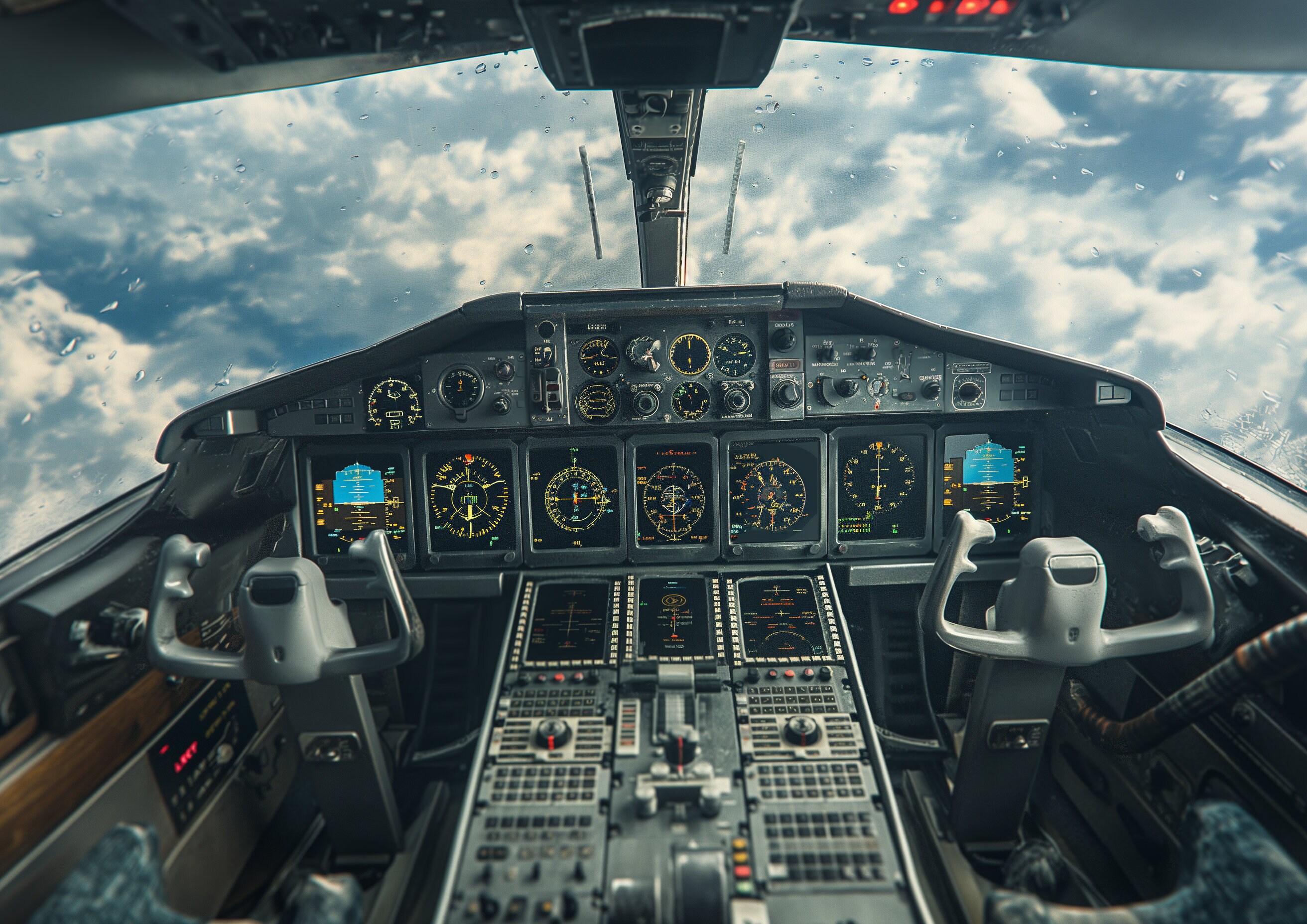 24 Pilot Cockpit View With Controls Photo Backgrounds | Digital ...