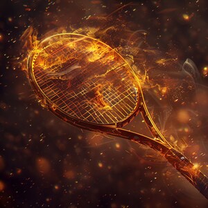 100 Fire Tennis-themed Images for Sports Photo Backgrounds, Featuring ...