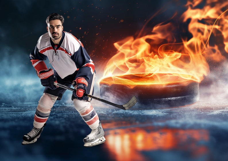 60 Ice Hockey Puck With Fire Images for Sports Photo Backgrounds ...