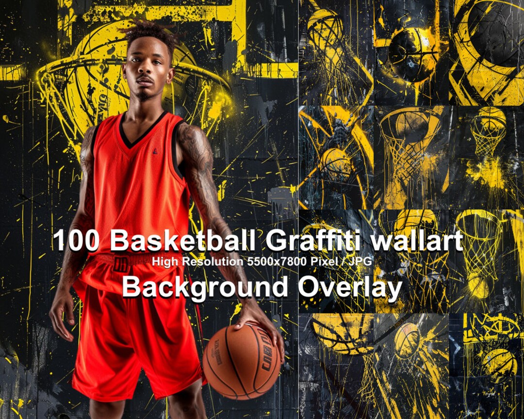 Sports Backgrounds | 100 Basketball Yellow Graffiti Themed Images for ...