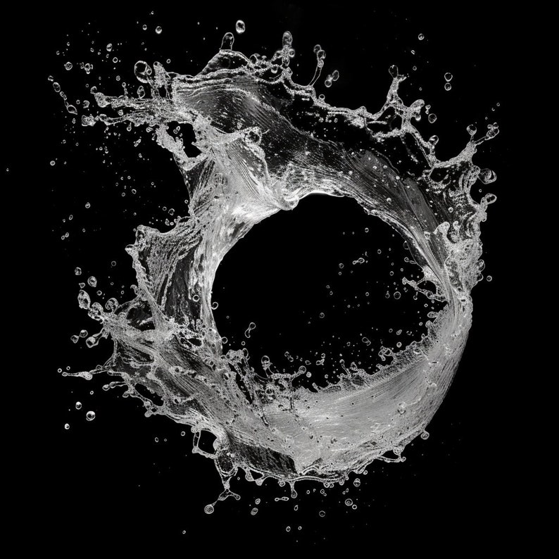 120 Water Splash Photo Overlays, Photography Prop, Water Effects, Water Dress, Rainy Backgrounds ...