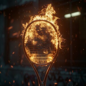 100 Fire Tennis-themed Images for Sports Photo Backgrounds, Featuring ...