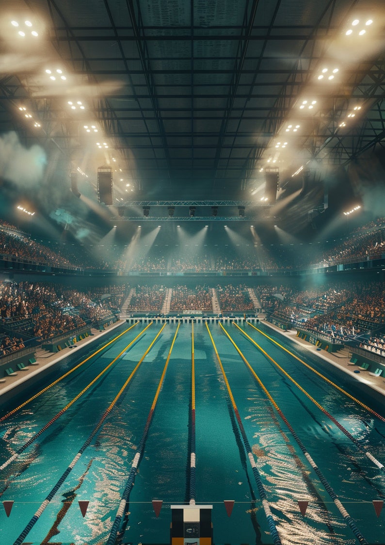 Swimming Arena Photo Backgrounds: 100 Sports Images (digital Download ...