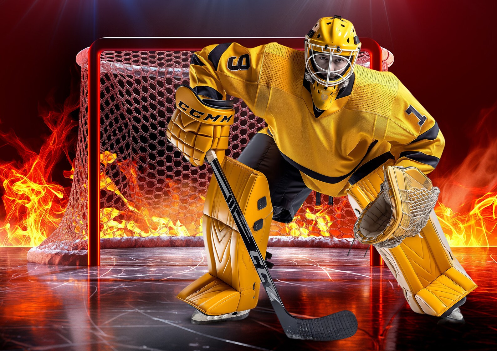50 Ice Hockey Fire Goal Lighting Images for Sports Photo Backgrounds ...