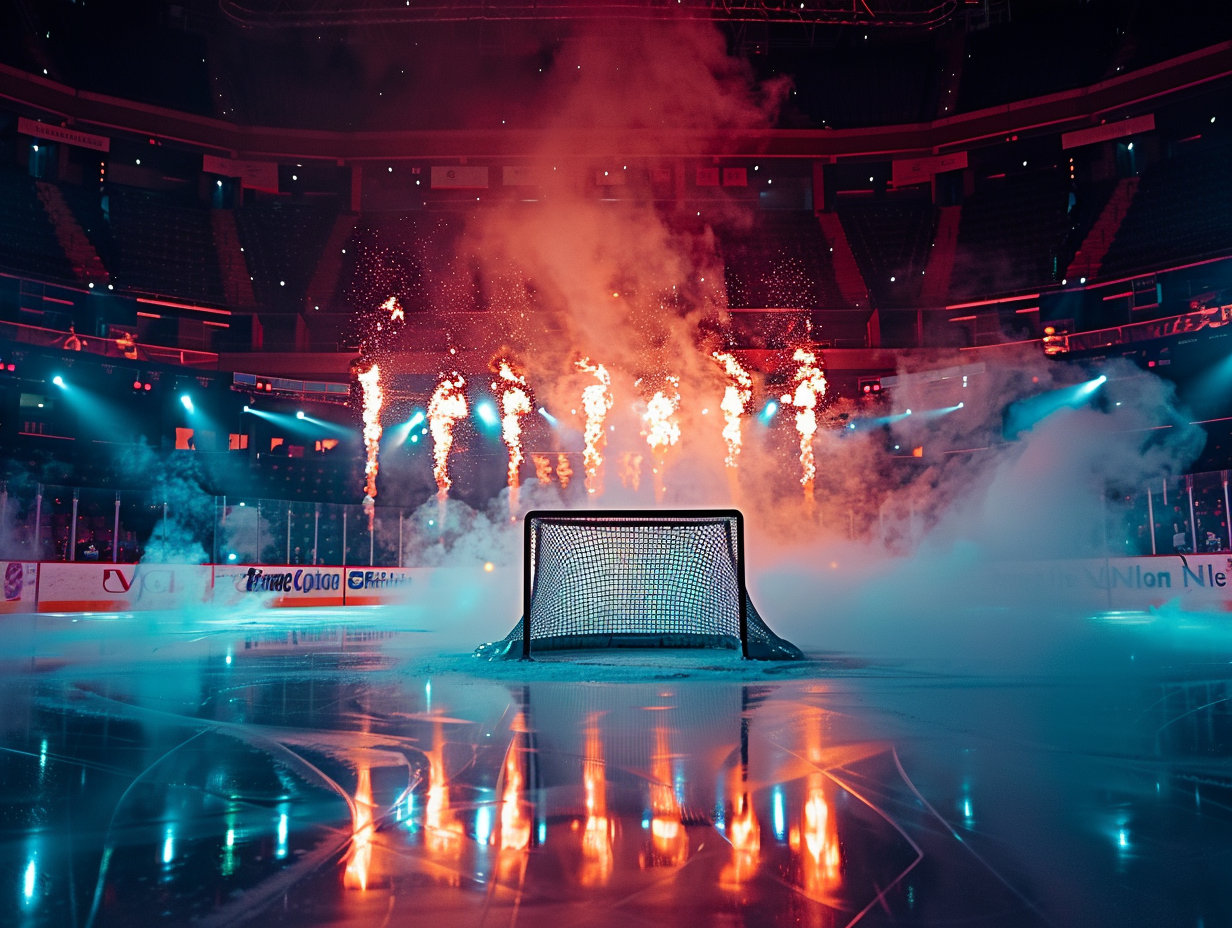 60 Ice Hockey Rink Red Goal Images for Sports Photo Backgrounds ...