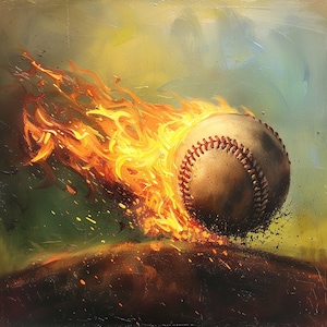 Fire Softball Photo Backgrounds: Sports Digital Backdrops (digital ...