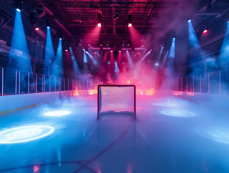 60 Ice Hockey Rink Red Goal Images for Sports Photo Backgrounds ...