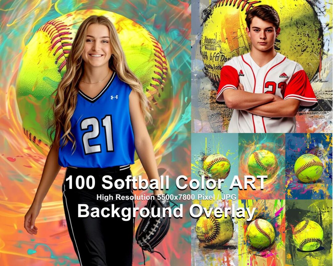 Sports Backgrounds | 100 Softball Color ART Themed Images for Sports ...