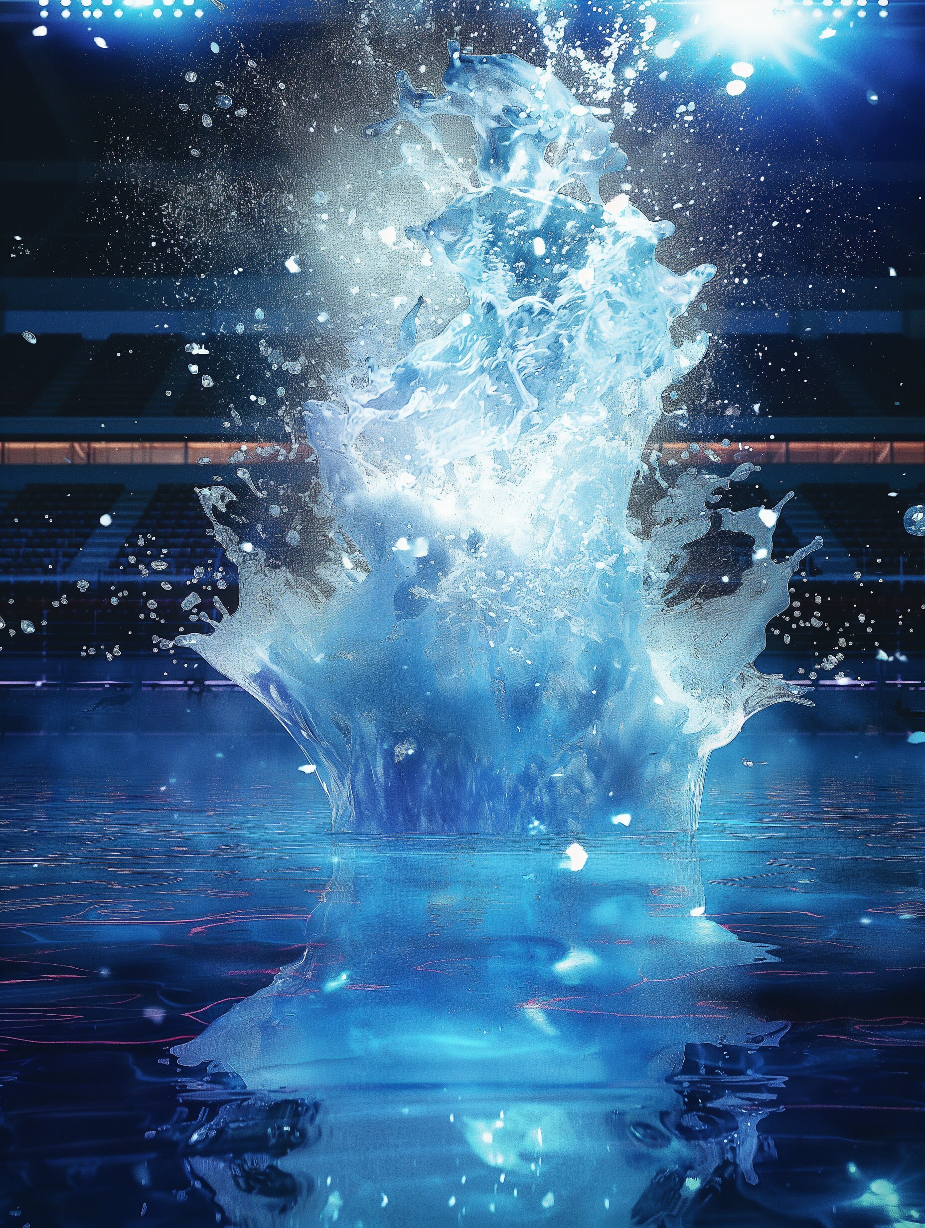 Water Explosion Pool Digital Backdrop: Sports Photography (digital ...