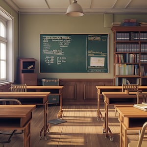 24 Teacher, Classroom, Blackboard, Desks, Books Photo Backgrounds ...