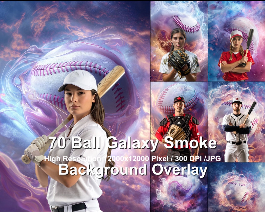 Softball Smoke Photo Backgrounds: Sports Photoshop Overlays (digital ...