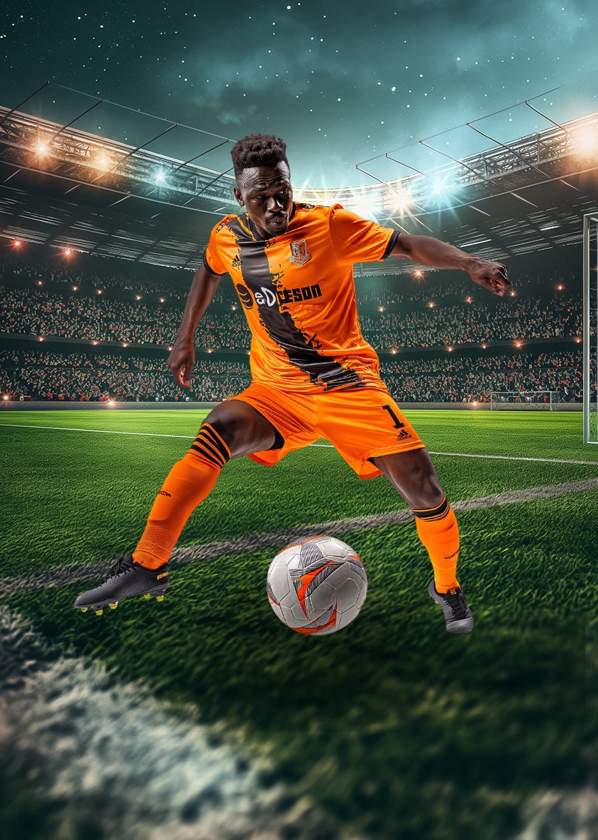 Football Stadium Photo Overlays: Green Grass, Lighting Effects (digital ...