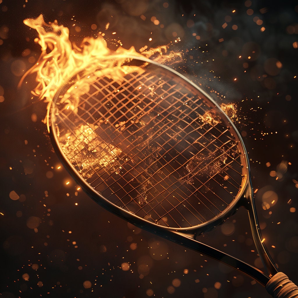 100 Fire Tennis-themed Images for Sports Photo Backgrounds, Featuring ...