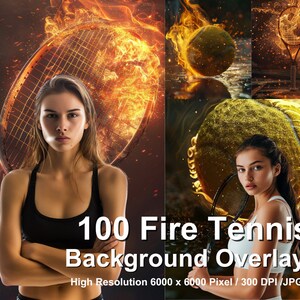 100 Fire Tennis-themed Images for Sports Photo Backgrounds, Featuring ...
