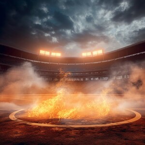 100 Fire Baseball-themed Images for Sports Photo Backgrounds, Featuring ...
