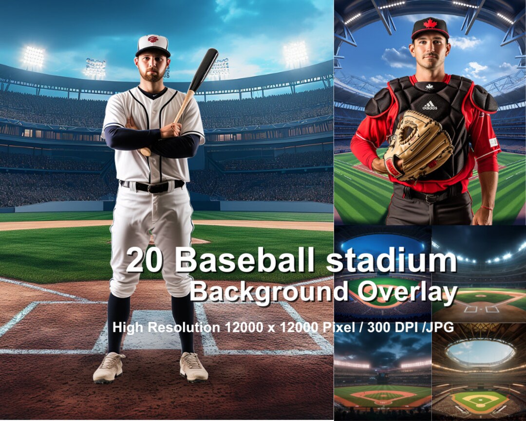 20 Baseball-themed Images for Sports Photo Backgrounds, Featuring ...