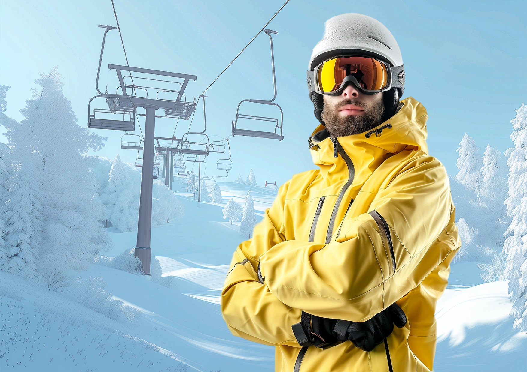 45 Ski Mountain Themed Images for Sports Photo Backgrounds, Featuring ...