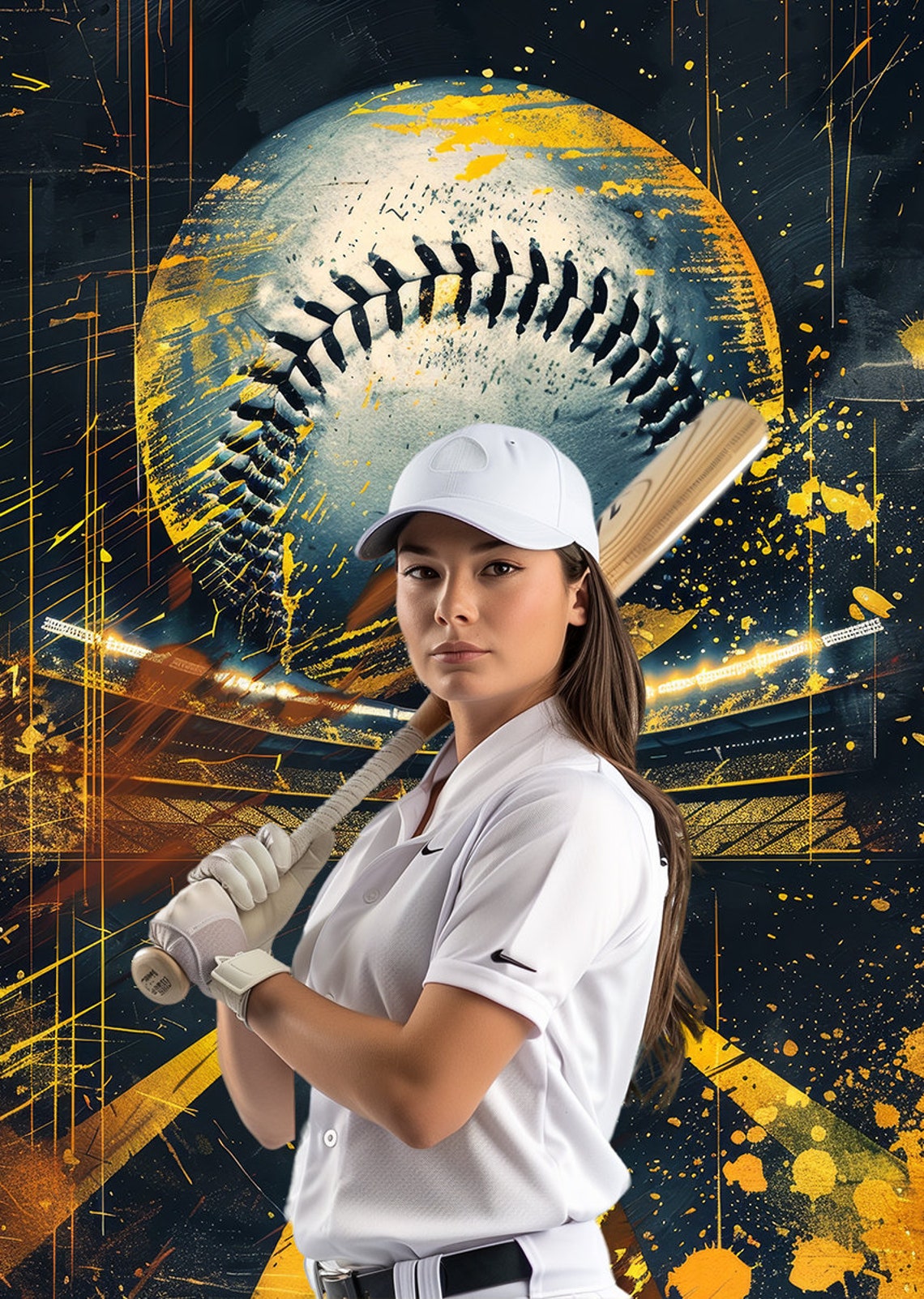 Softball Color Motion Backgrounds: 100 Sports Photo Overlays (digital ...