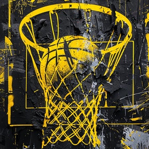 Sports Backgrounds | 100 Basketball Yellow Graffiti Themed Images for ...
