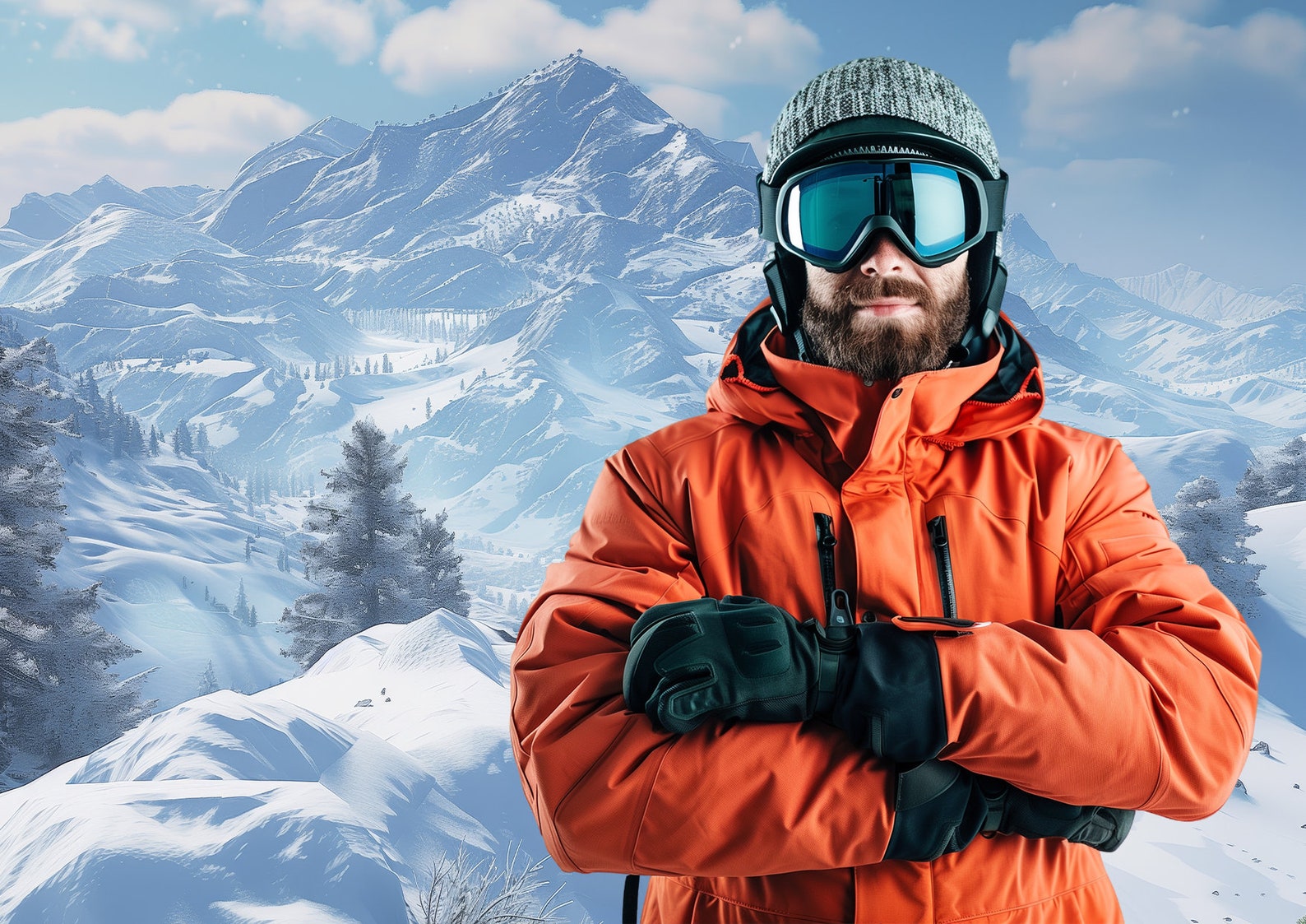 45 Ski Mountain Themed Images for Sports Photo Backgrounds, Featuring ...