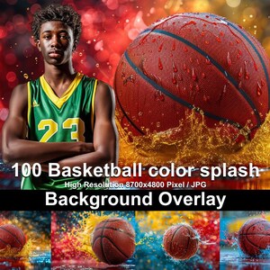 Sports Backgrounds | 100 Basketball Color Splash Themed Images for ...