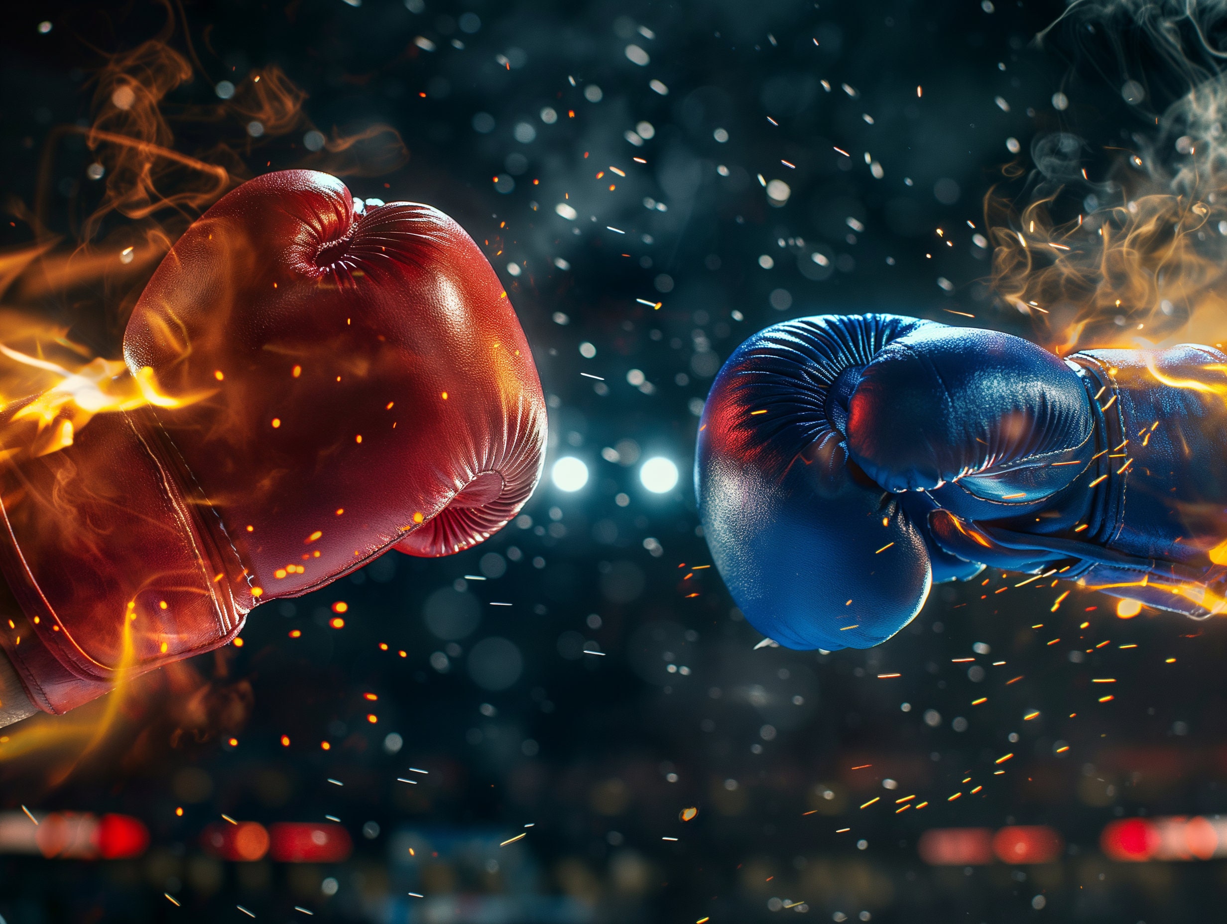 50 Boxing Gloves With Fire Themed Images for Sports Photo Backgrounds ...