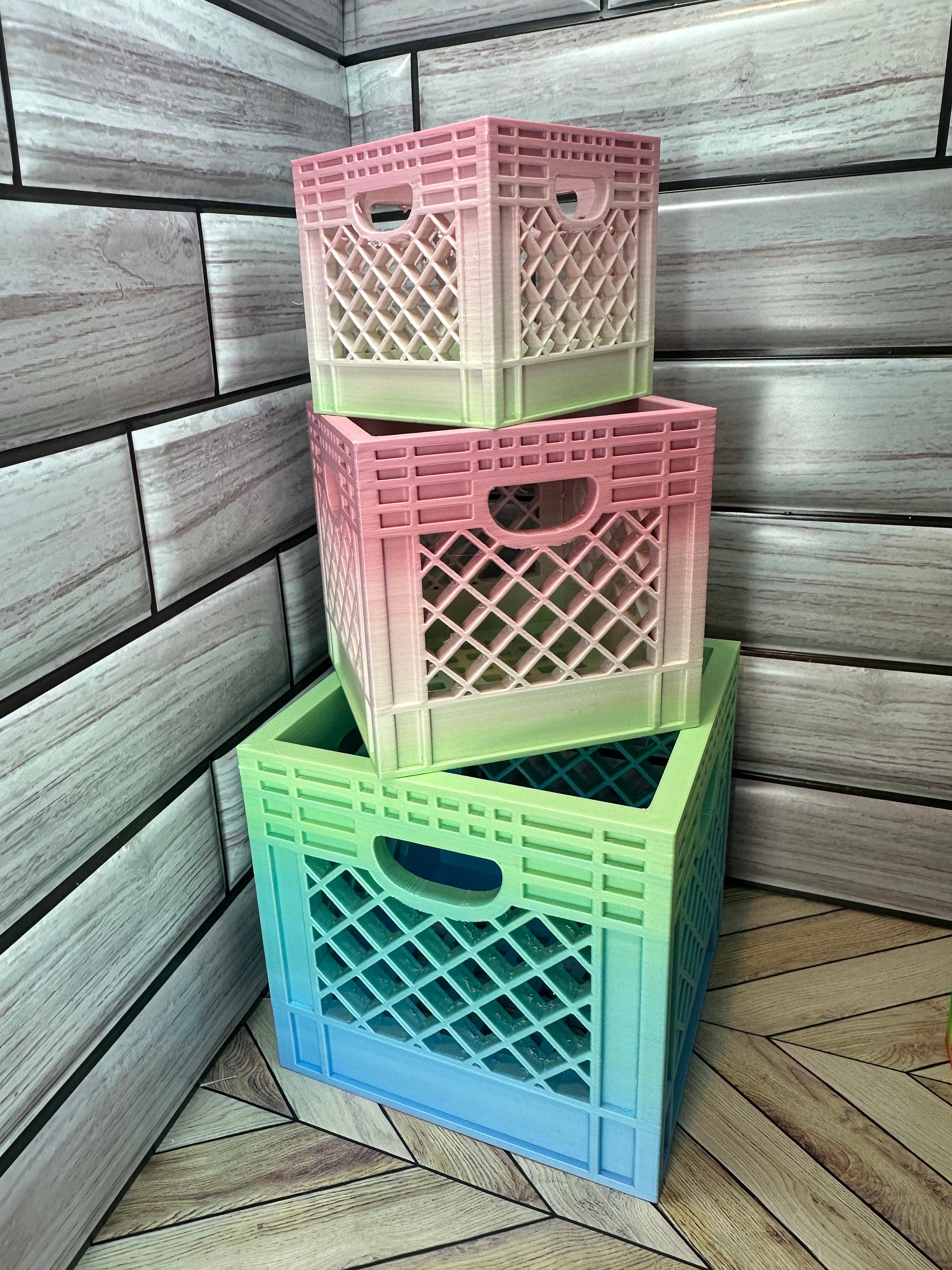 Mini Milk Crates - Etsy