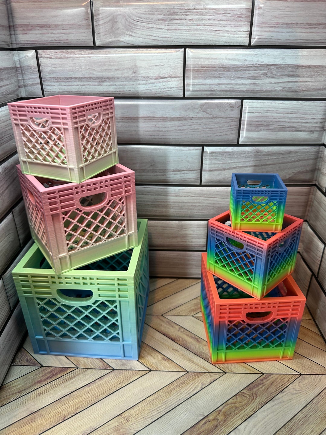 Mini Milk Crates - Etsy