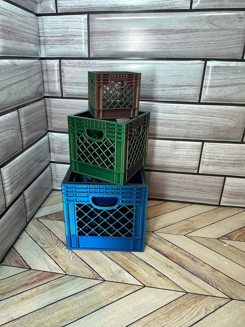 Mini Milk Crates - Etsy