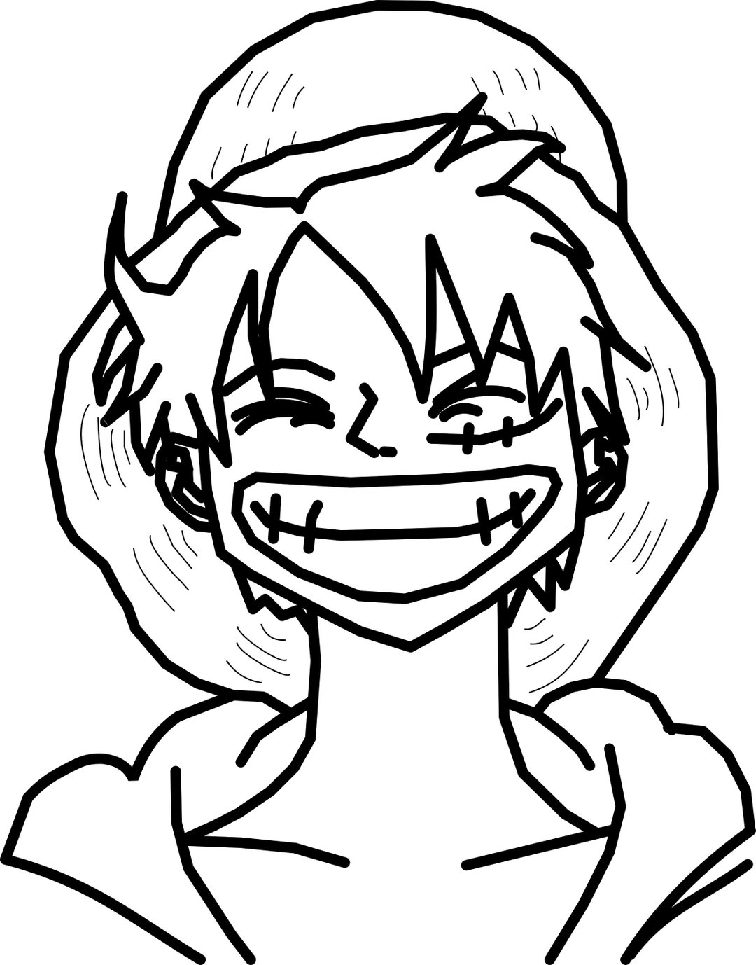 HOJA PARA COLOREAR DE LUFFY - Etsy España