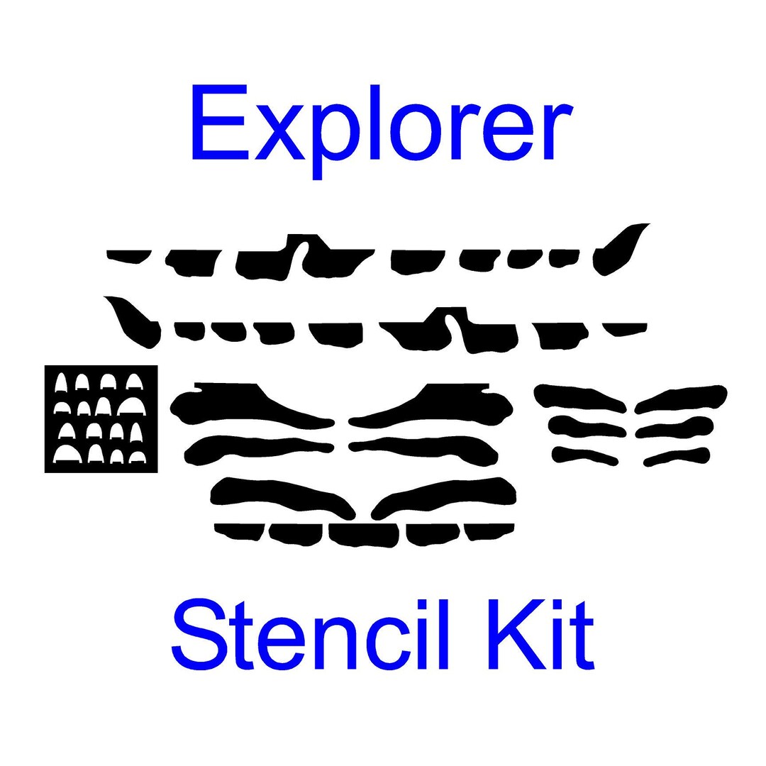 Stencil Kit for Jurassic Park Explorer Stripes. - Etsy