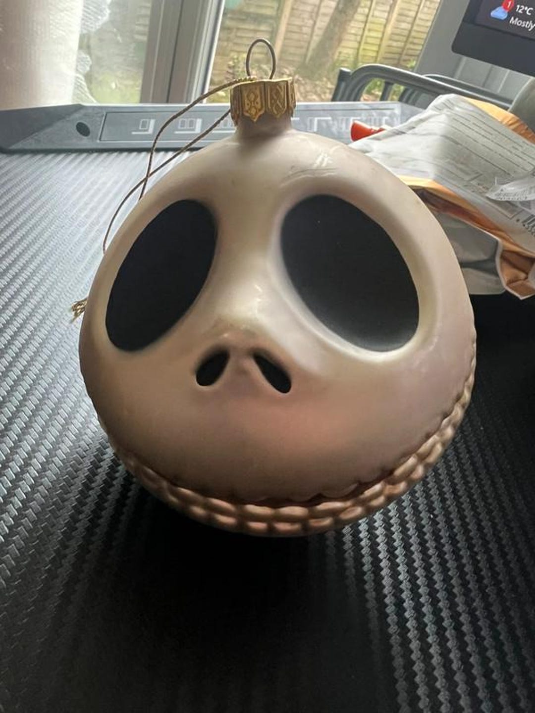 Disney NBC Jack Skellington Smiling Face Blown Glass Nightmare Before ...