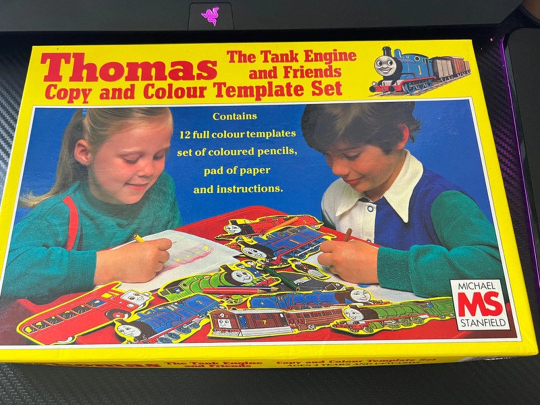 Vintage Thomas and Friends Draw Set - Etsy